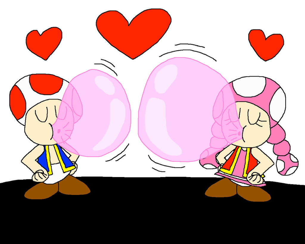 Toad And Toadette Bubble Love By Pokegirlrules On Deviantart