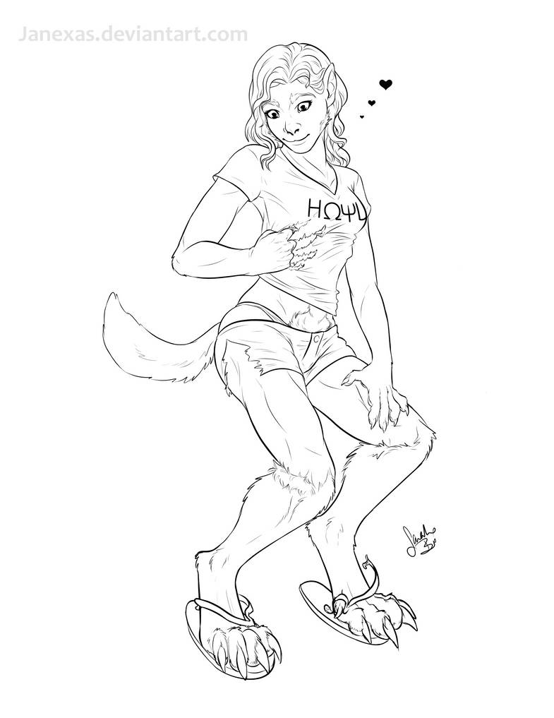 Nothere 6 13 16 Ink Werewolf By Janexas On Deviantart