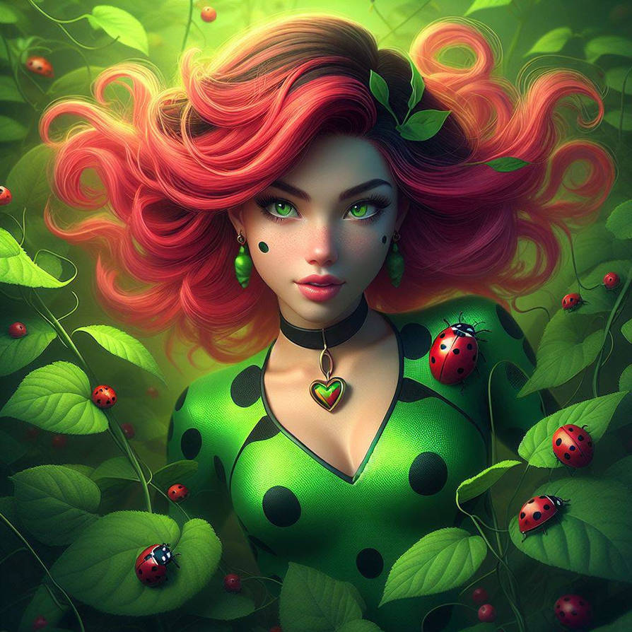 Miraculous Ladybug As Poison Ivy Photorealistic By Setois3 On Deviantart