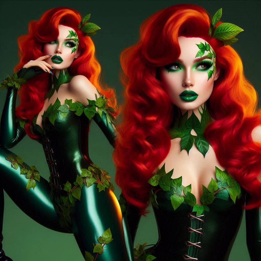 Sexy Poison Ivy In Rubbersuit And Thigh High Boots By Setois3 On Deviantart