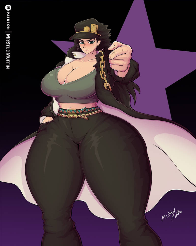Thicc Female Jotaro Kujo - JoJo Stardust Crusaders by MrStudMuffin on ... Thicc Female Jotaro Kujo - JoJo Stardust Crusaders by MrStudMuffin on ...