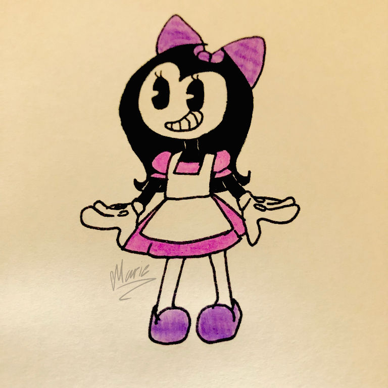 Marie Me My Batim And Cuphead Persona By Lunebuna On Deviantart