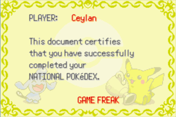 Pokemon Diploma Em by Shadow90 on DeviantArt