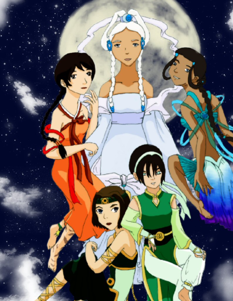 Moon Maidens by Inuyatta on DeviantArt