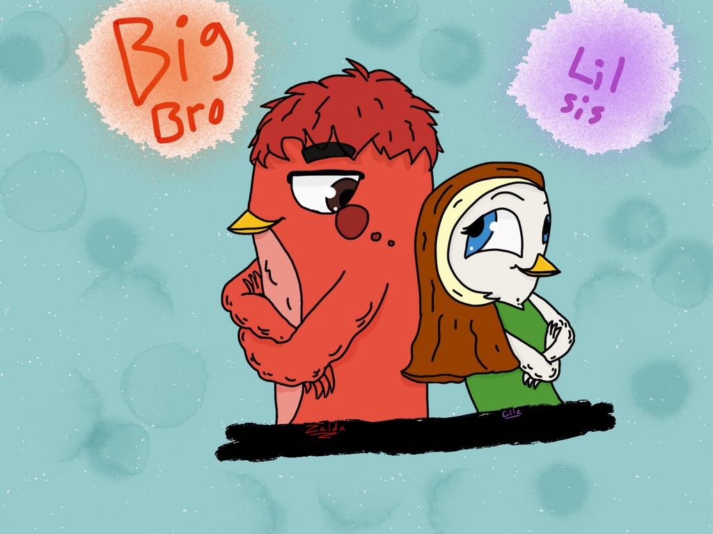 Big Bro And Lil Sis By Llaymarina On Deviantart