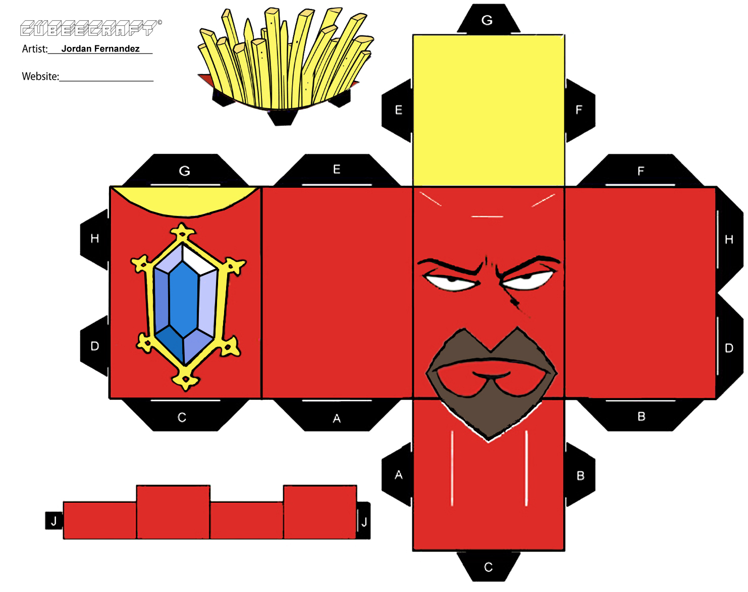 Frylock cubee template by jordof131 on DeviantArt Frylock cubee template by jordof131 on DeviantArt