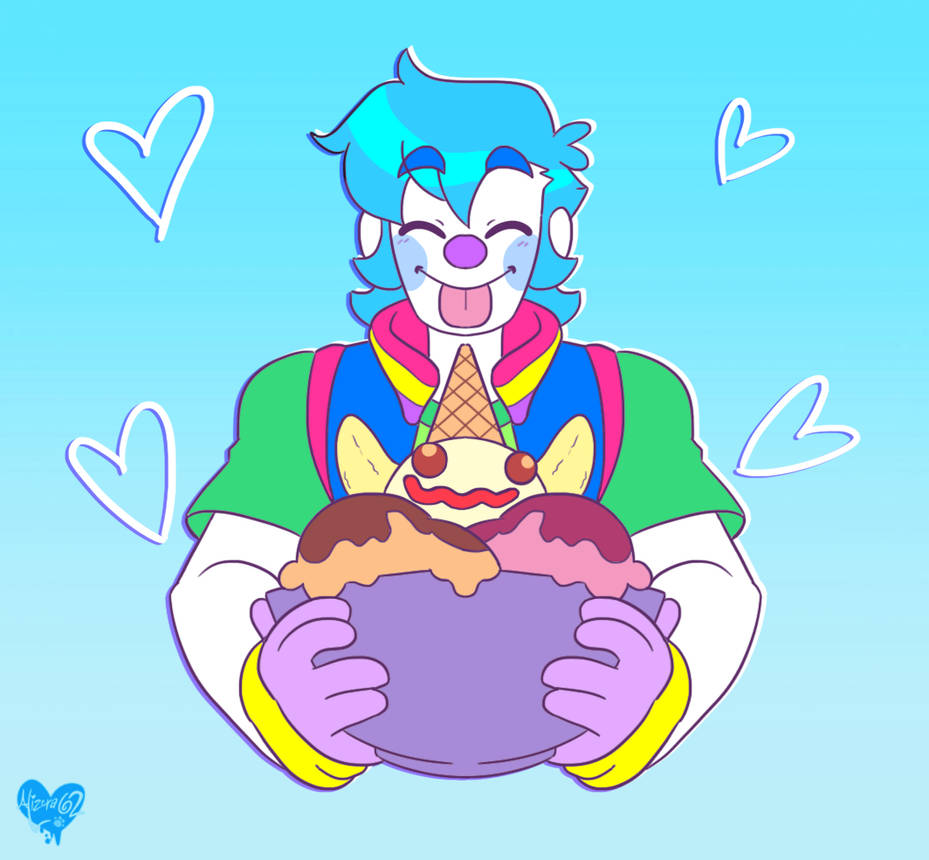 Pastelmatt Sweet Banana Split Clown Cone~ By Alizera62 On Deviantart