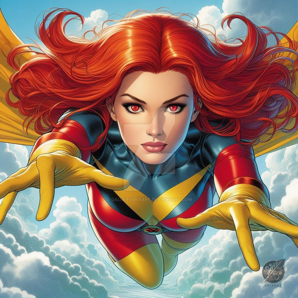 X Men Jean Gray Dark Phoenix By Gallerybrisart On Deviantart