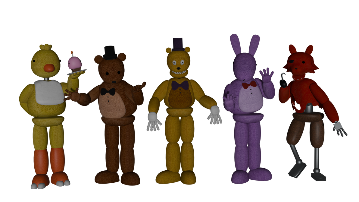 All My Fnaf Models So Far By Originalusername5432 On Deviantart