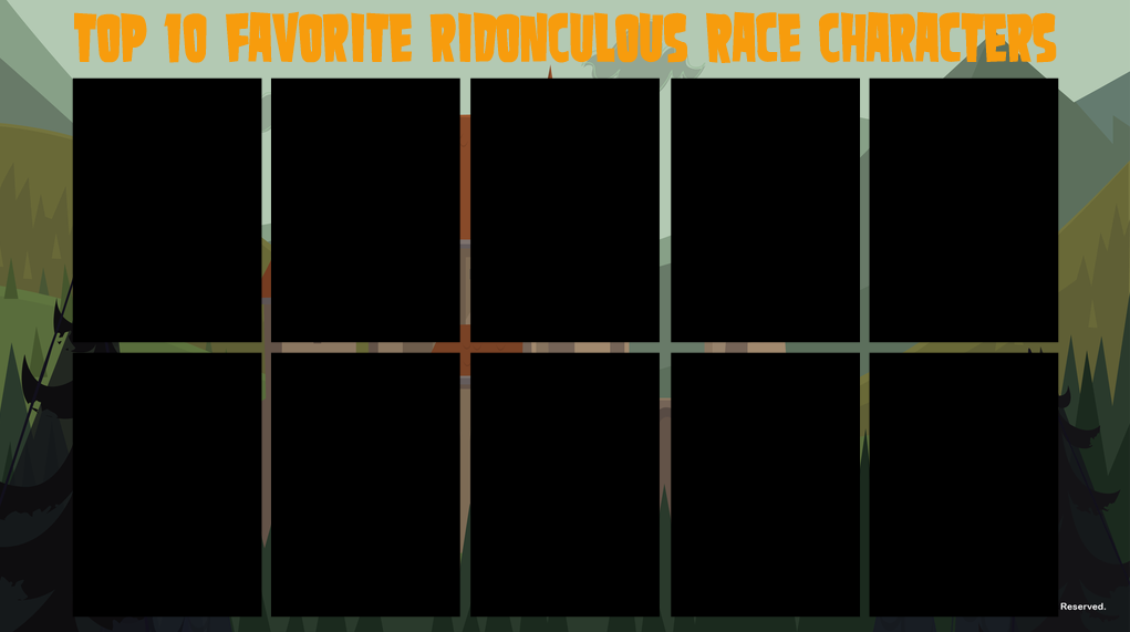 Top 10 Favorite Ridonculous Race Characters By Miraculousthomasfan On