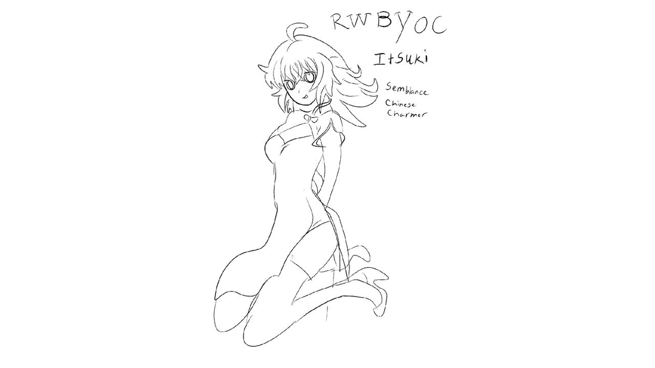 Rwby Oc Sketch Itsuki By F4orger On Deviantart