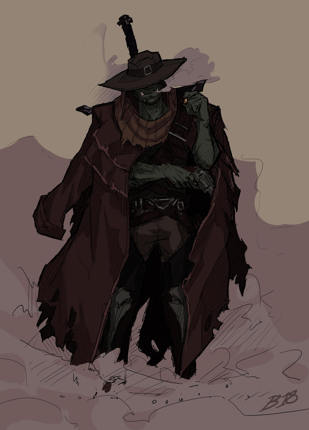 Ira Hays, Half-Orc Gunslinger/Oath of Vengeance by OneTrueBears on ... Ira Hays, Half-Orc Gunslinger/Oath of Vengeance by OneTrueBears on ...