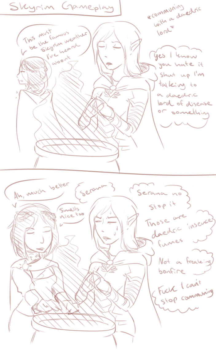 Skyrim Serana The Disrespectful By Craptastics On Deviantart