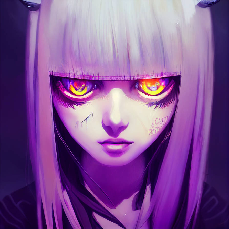 Goth Anime Girl By Grimwalds Ai Fantasy On Deviantart
