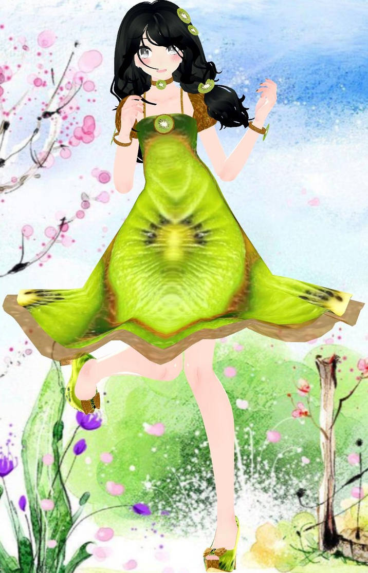 Mmd Selfmodel Vanessa Kiwi Fan By Vanessa221292 On Deviantart