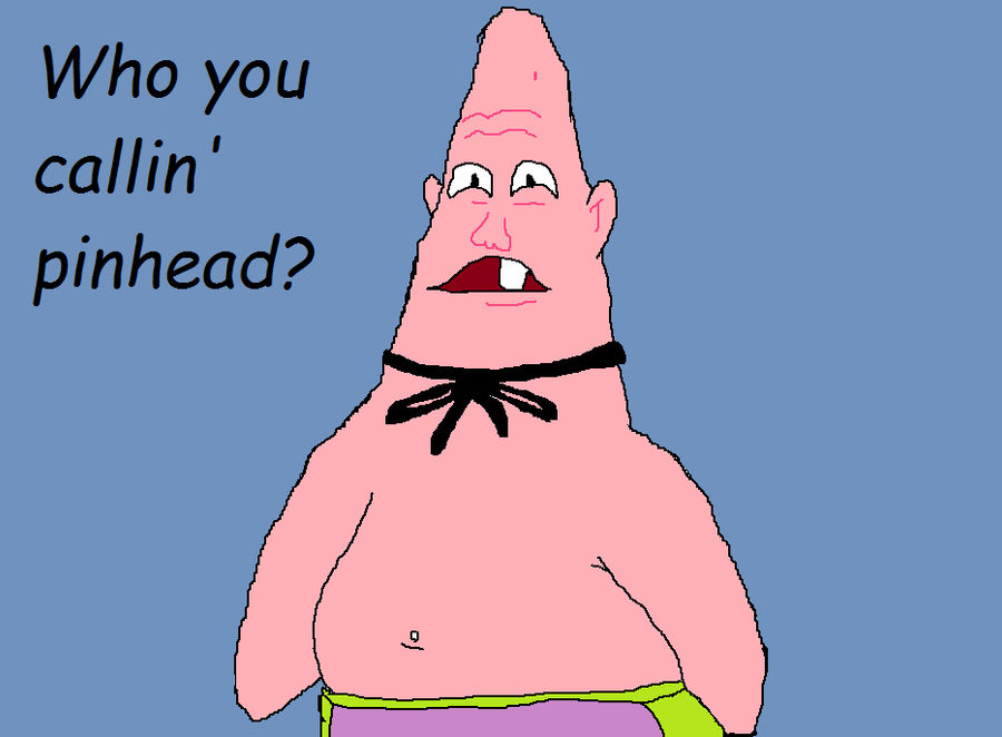Patrick's Pinhead Face by BlackWolfStar15 on DeviantArt Patrick's Pinhead Face by BlackWolfStar15 on DeviantArt