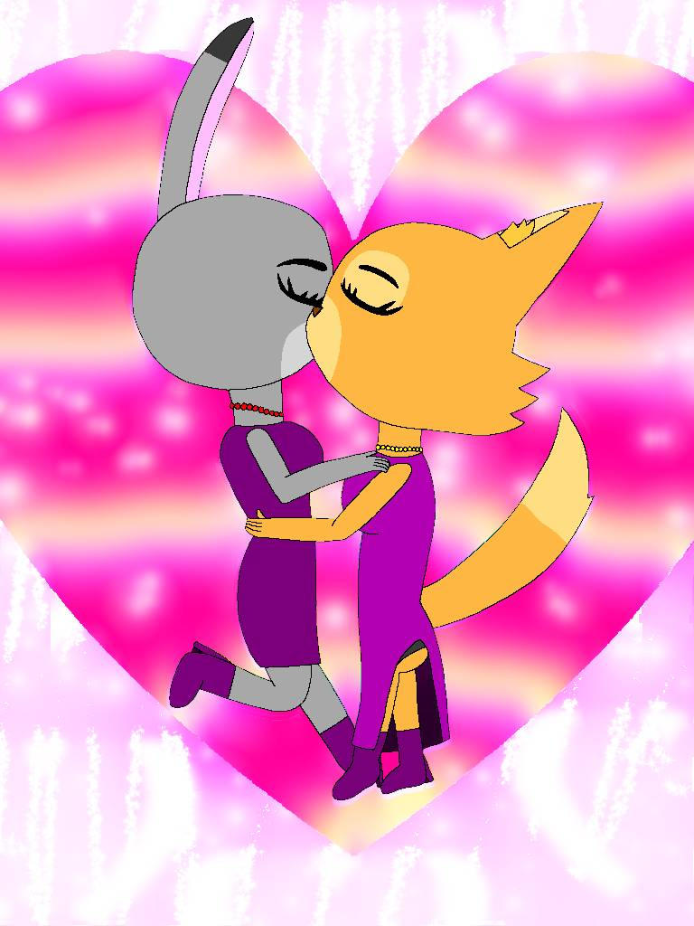 Judy Hopps X Diana Foxington On Valentines Day By Alan The Animeartist