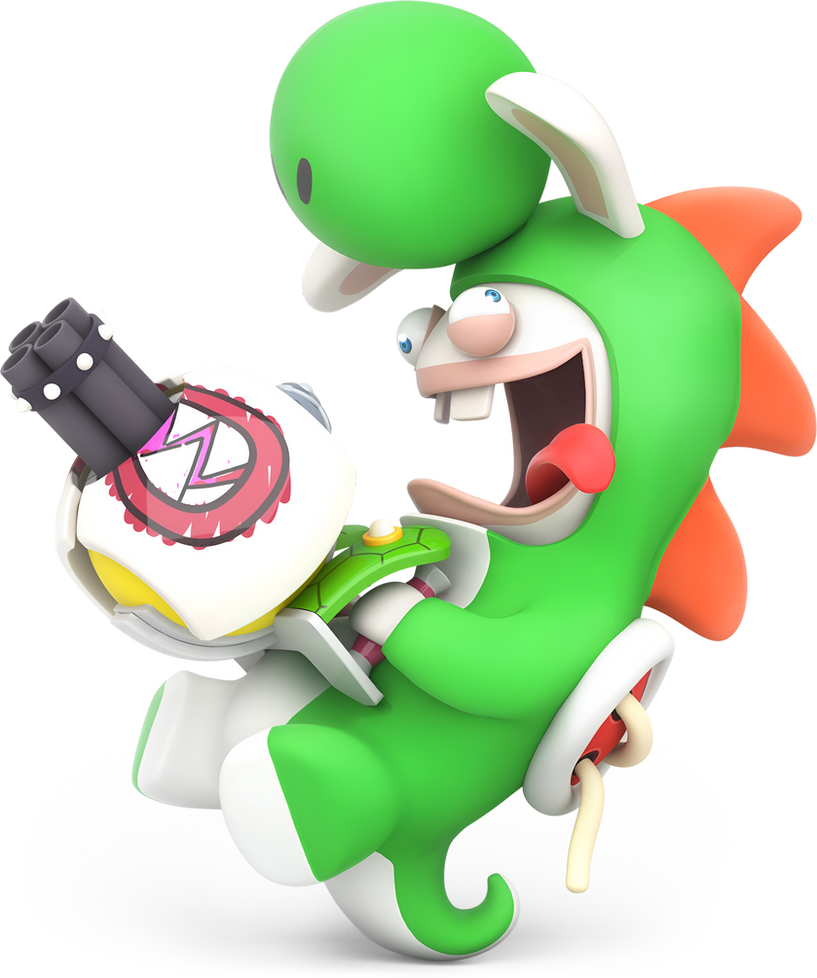 Rabbid Yoshi By Iblinqq On Deviantart