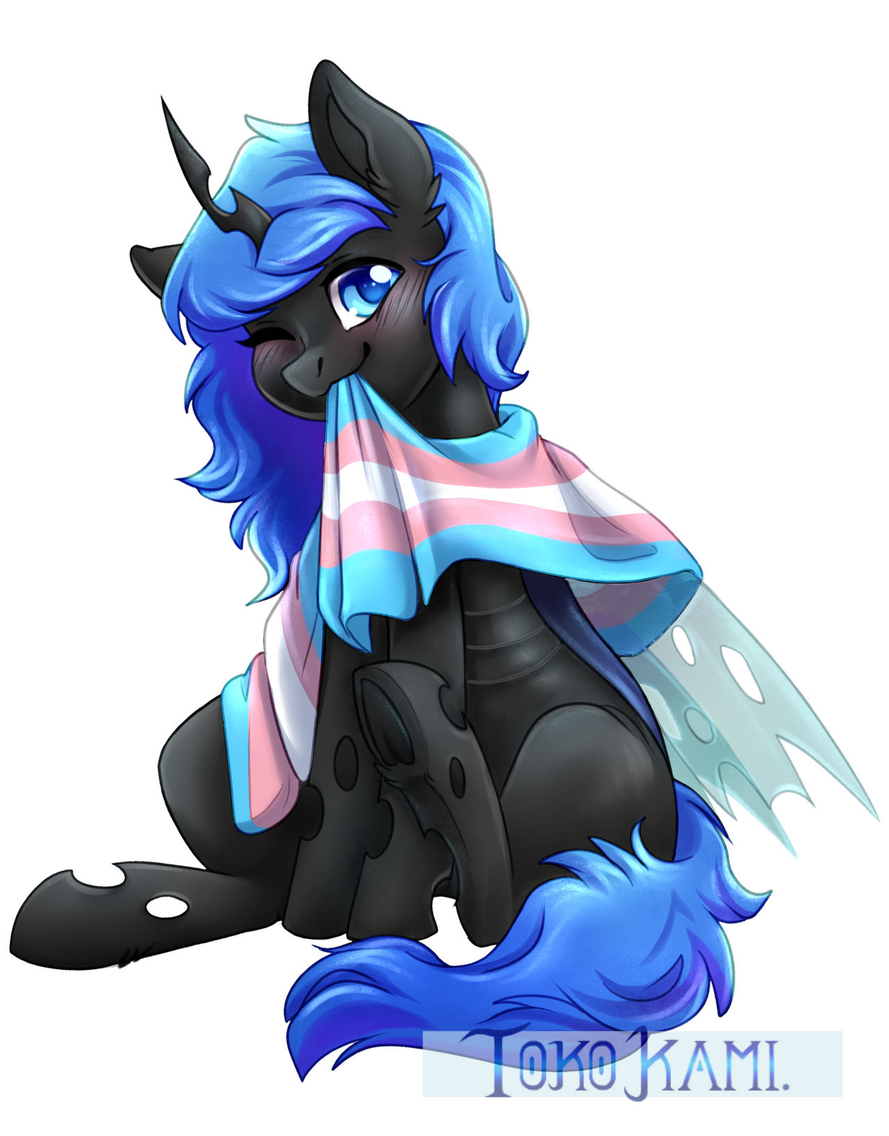 Comm Bluekr Prideflag Feb2021 by TokoKami on DeviantArt Comm Bluekr Prideflag Feb2021 by TokoKami on DeviantArt
