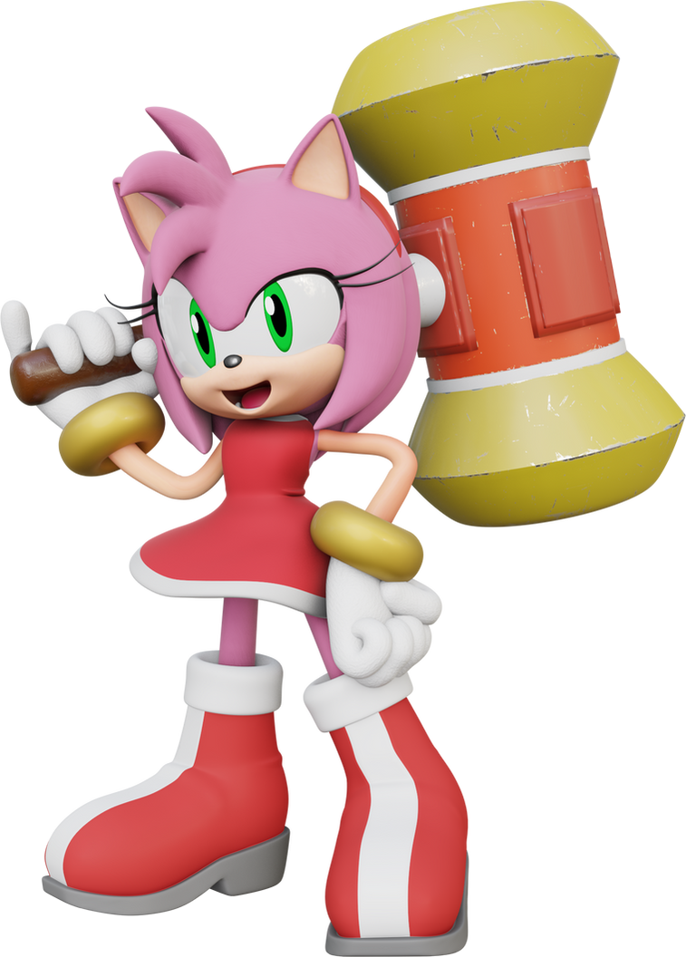 Amy Rose And Her Hammer By Stixstixy On Deviantart