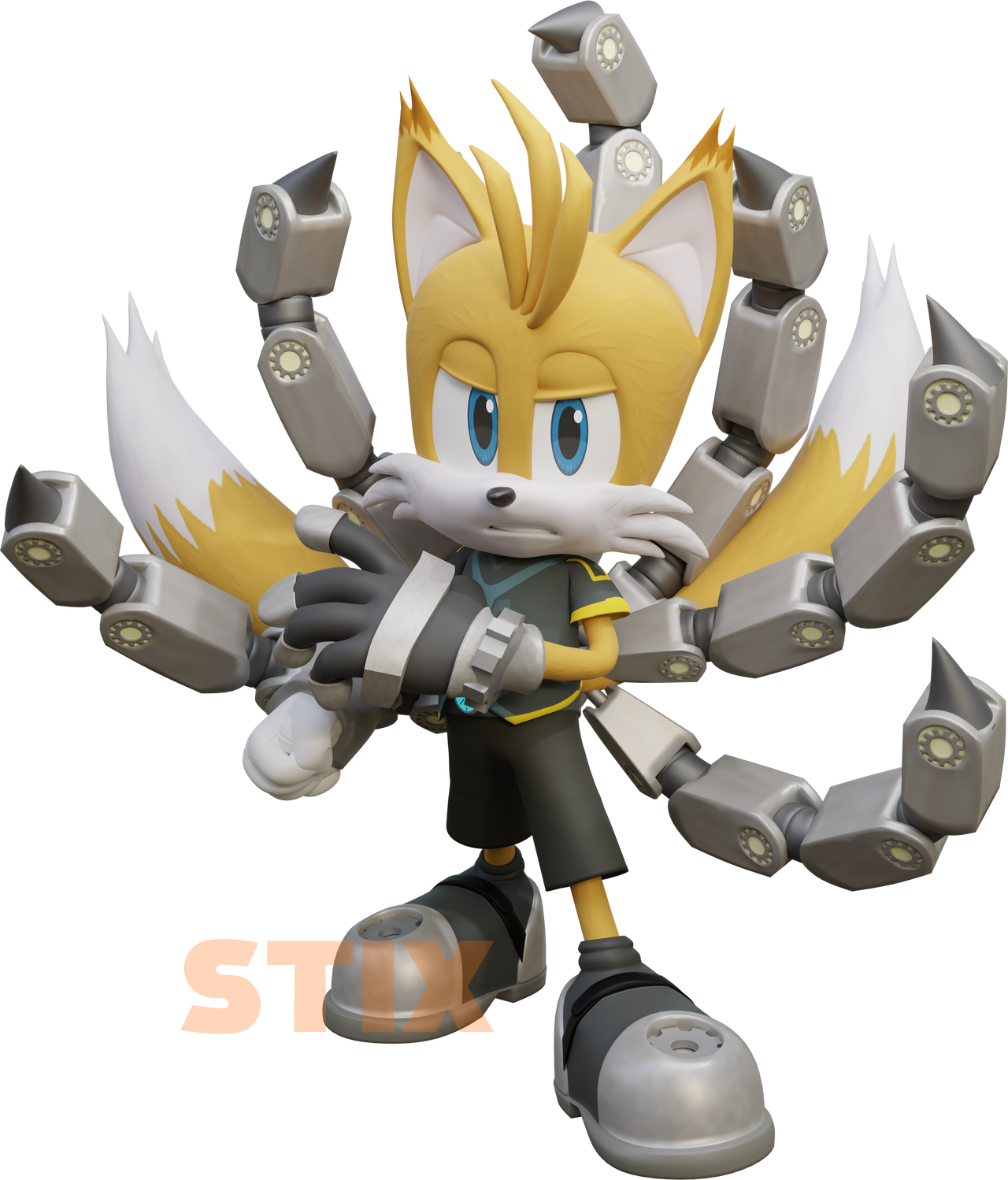 Tails Nine By Stixstixy On Deviantart