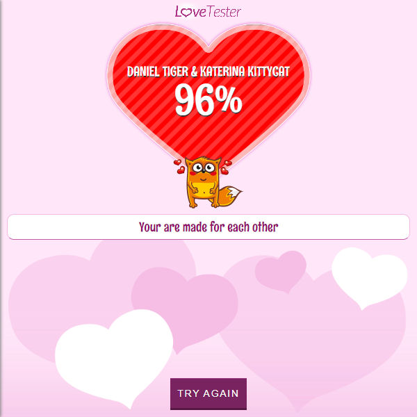 Daniel Tiger X Katerina Kittycat Love Test By Blakeharris02 On Deviantart