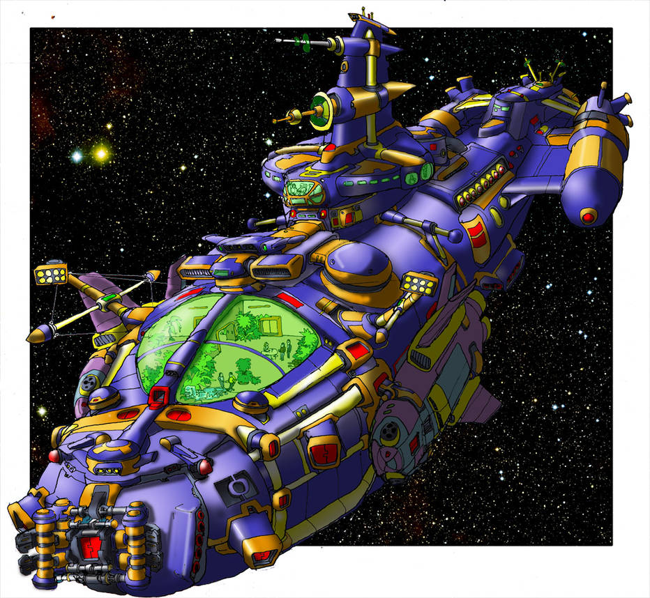 Space liner by Bristow-Bailey on DeviantArt