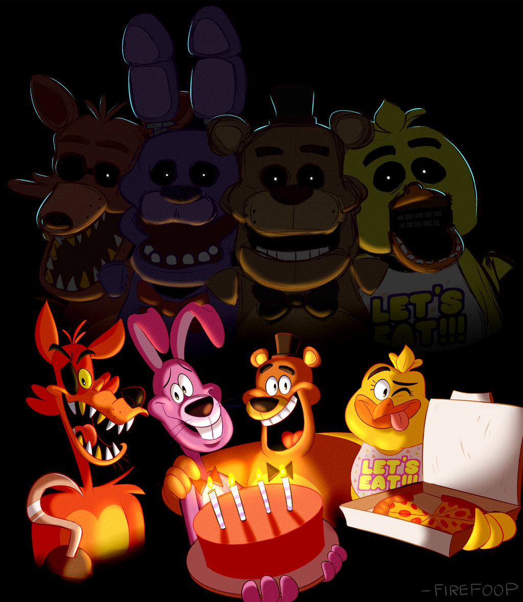 Happy 4th Anniversary Fnaf By Firefoop On Deviantart