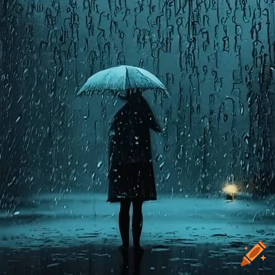 An Ai Art Of A Sad Lonely Woman In The Rain By Frostythriller07 On