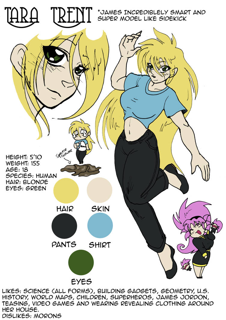 Tara Trent Ref Sheet by RBComics25 on DeviantArt Tara Trent Ref Sheet by RBComics25 on DeviantArt