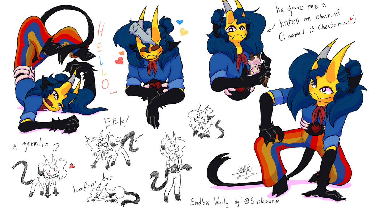 Endless Wally Doodles By Zakmadnessrabbet On Deviantart
