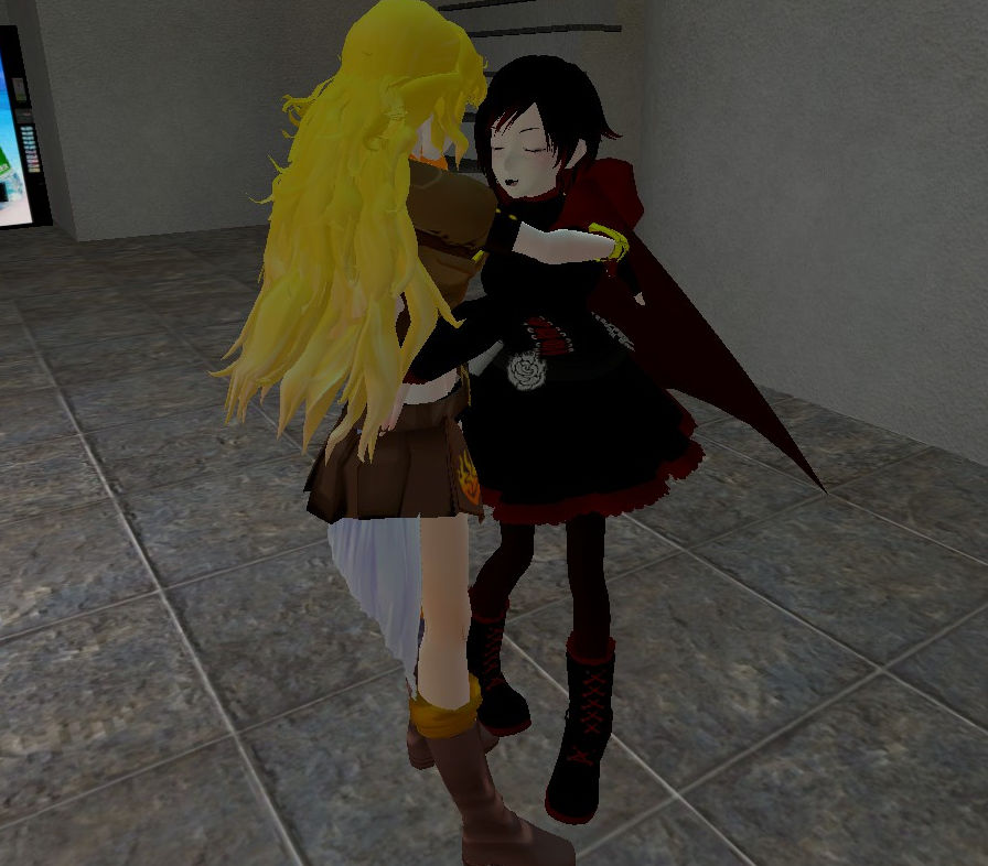Ruby And Yang Sisters Hug By Ftrubyruben On Deviantart