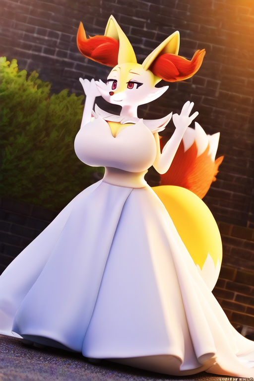 Braixen Dress 4 By Snover34 On Deviantart