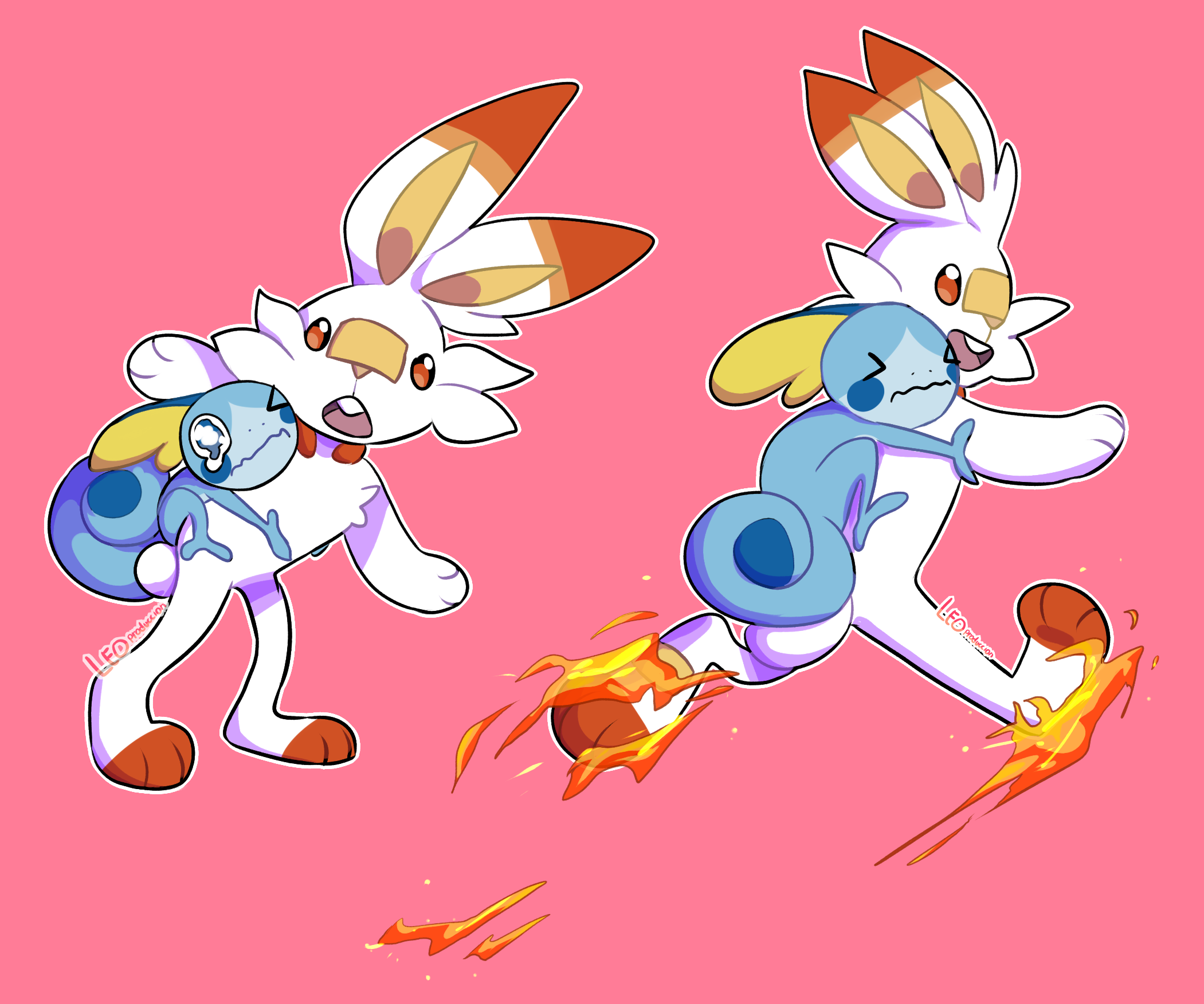 Scorbunny And Sobble By Alloplush On Deviantart