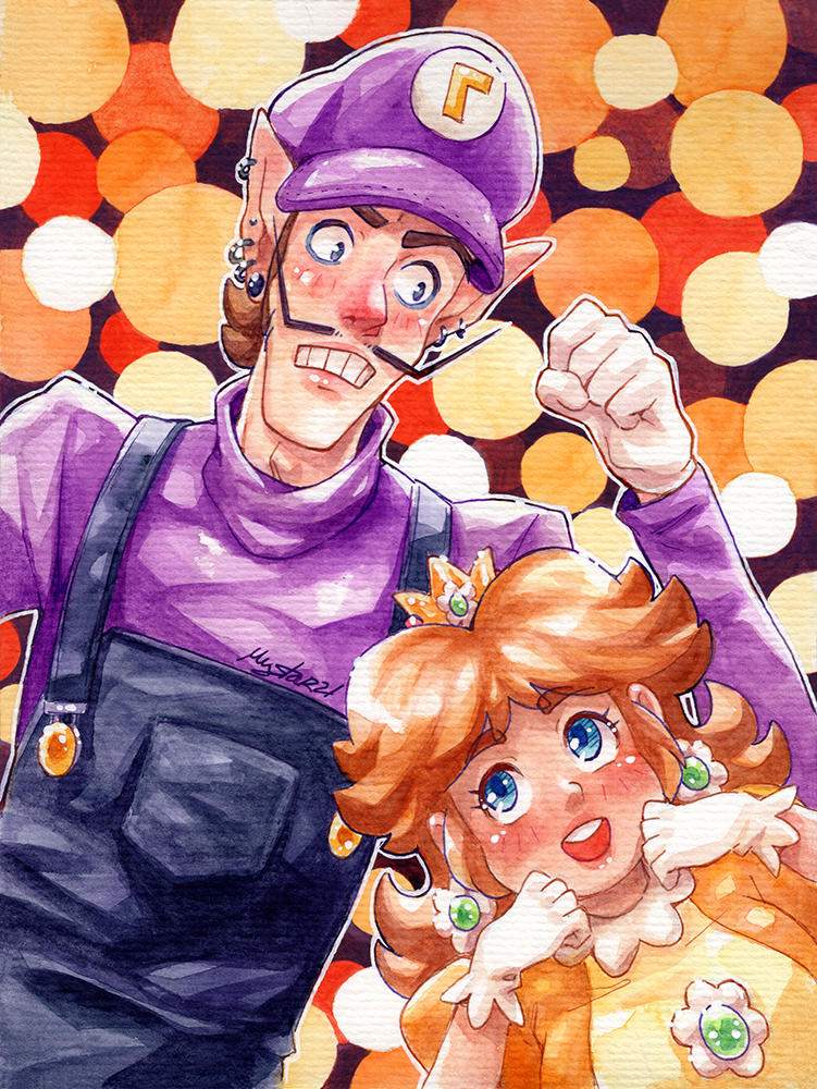 Waluigi And Daisy By Mystar21 On Deviantart