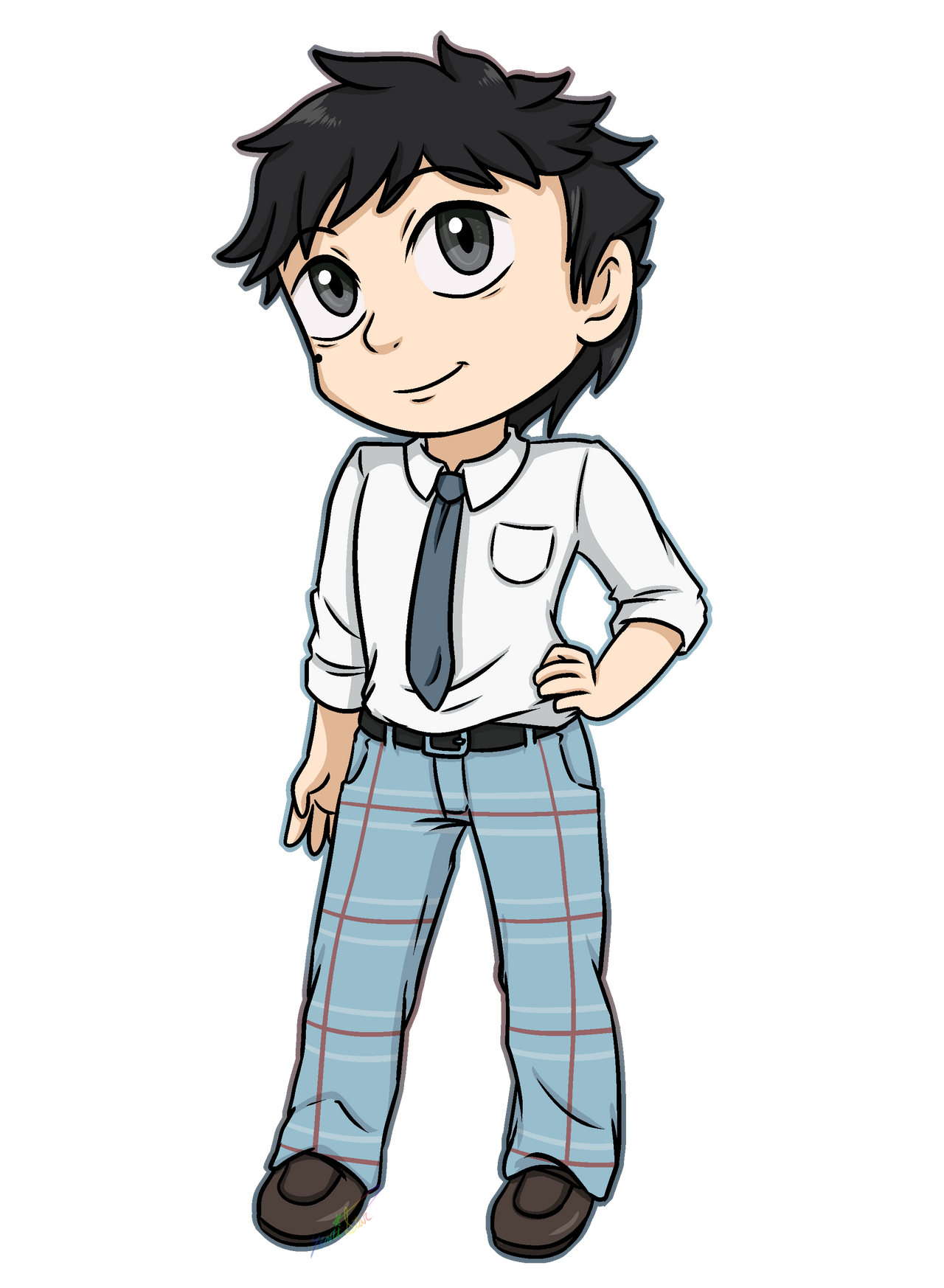 Commission Chibi Gojo By Yenristar On Deviantart