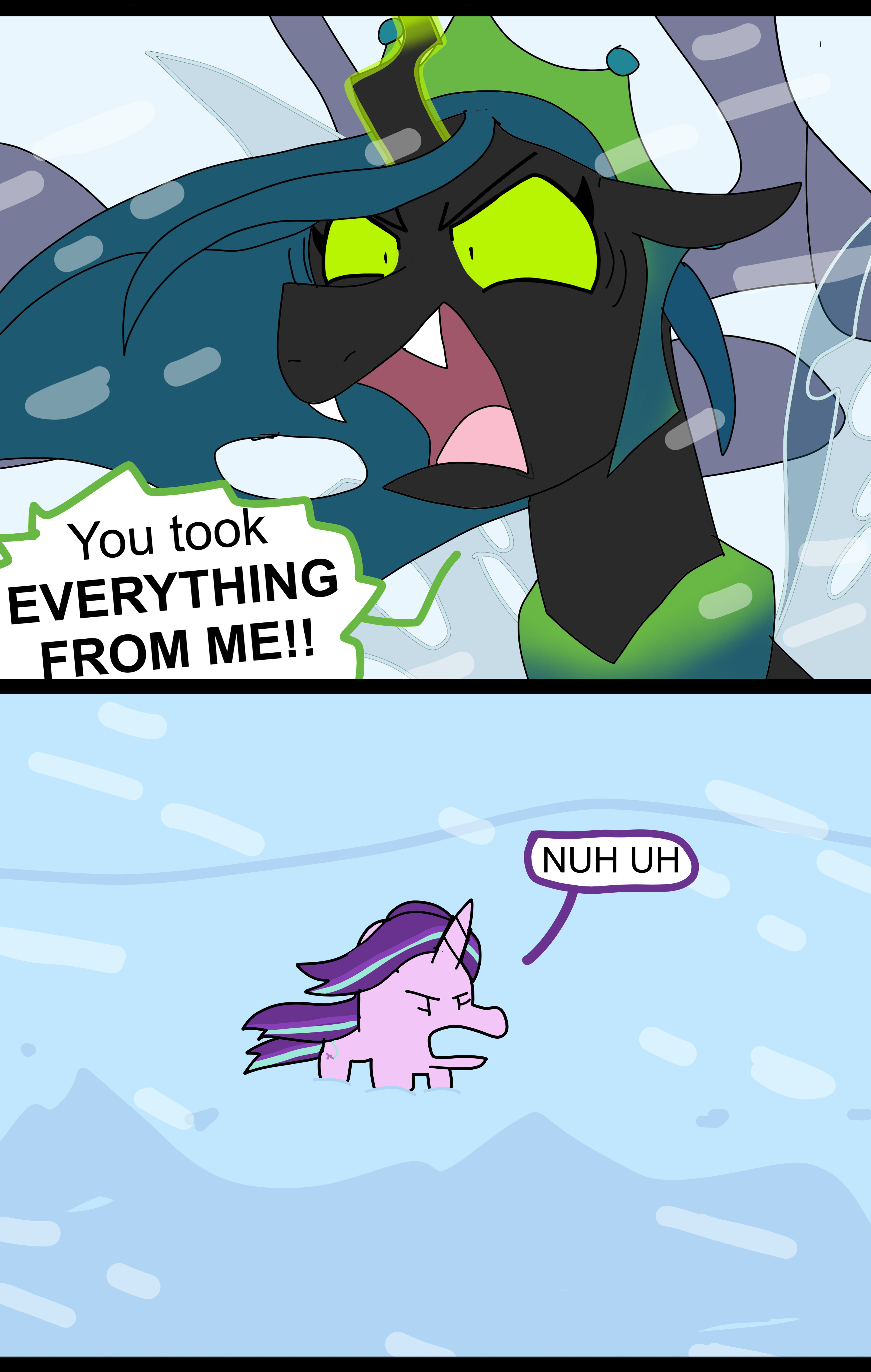 Queen Chrysalis Vs Starlight Glimmer By Sketchyboi25 On Deviantart