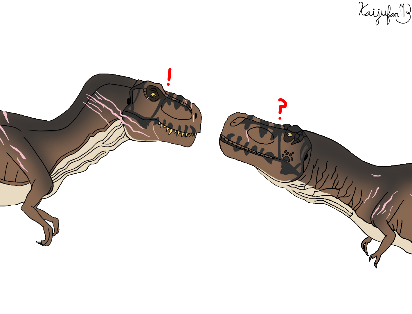 Rexy And Realistic Rexy By Kaijufan113 On Deviantart