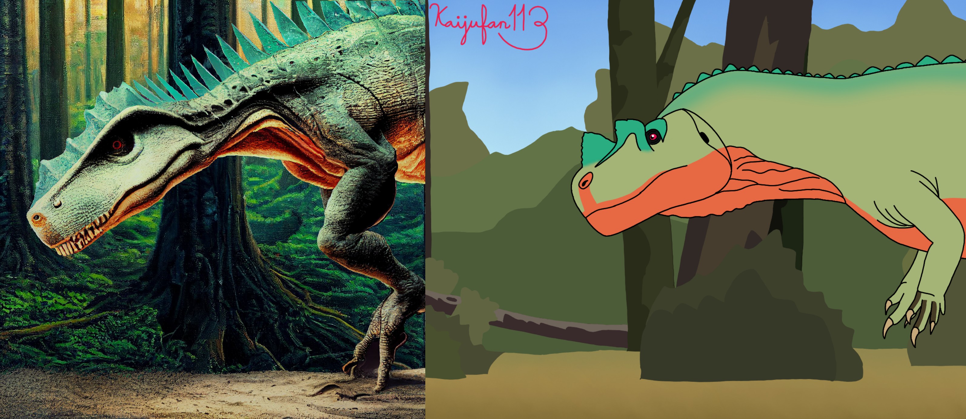 AI VS Human Art - Ceratosaurus by KaijuFan113 on DeviantArt AI VS Human Art - Ceratosaurus by KaijuFan113 on DeviantArt