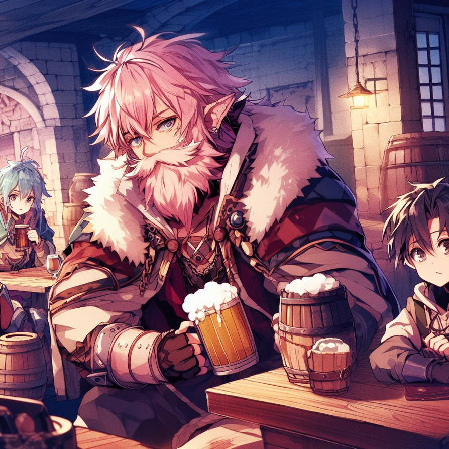 Dwarf Drinking Beer By Psevdokkz On Deviantart