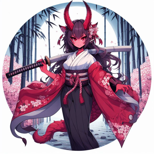 Oni Girl By Psevdokkz On Deviantart