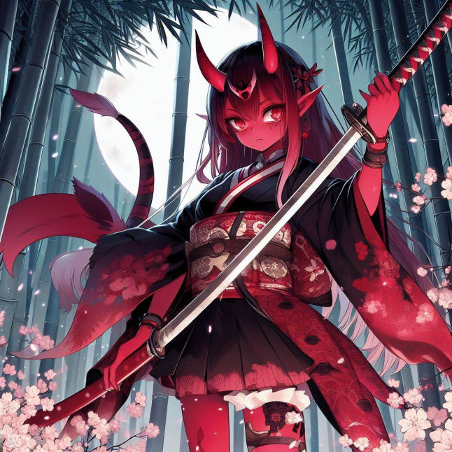 Oni Girl By Psevdokkz On Deviantart