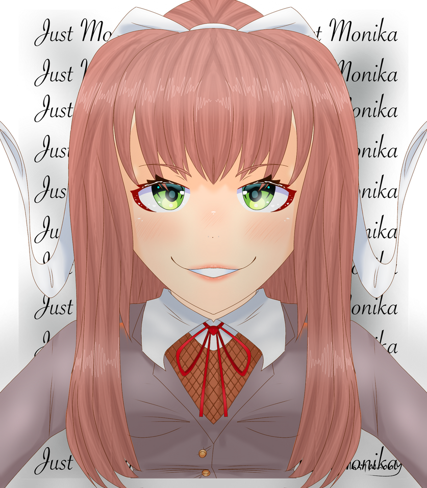 Just Monika By Dannymailmanny On Deviantart