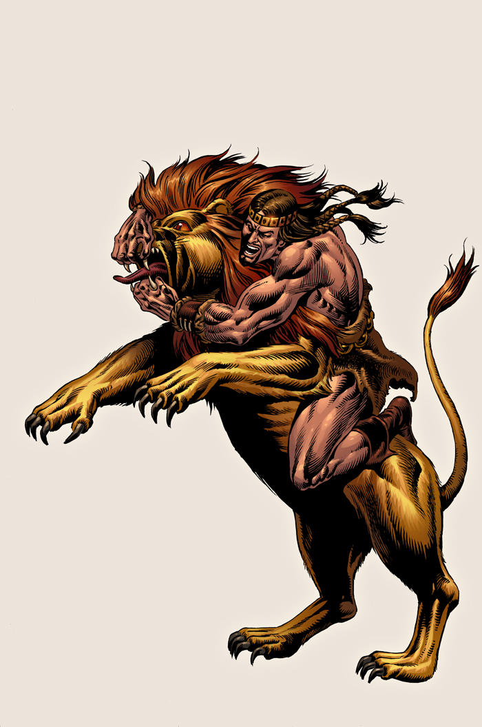 Commission Samson Vs Lion By K Bol On Deviantart