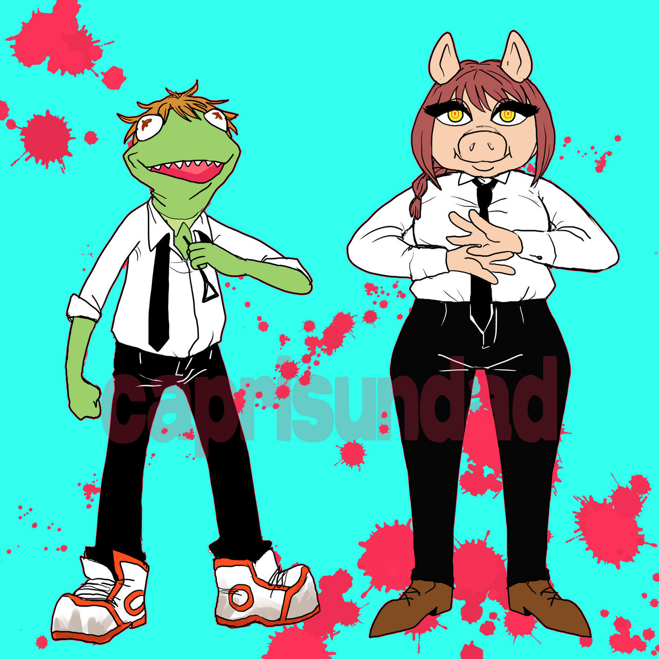 Very Normal Csm Fanart By Caprisundad On Deviantart