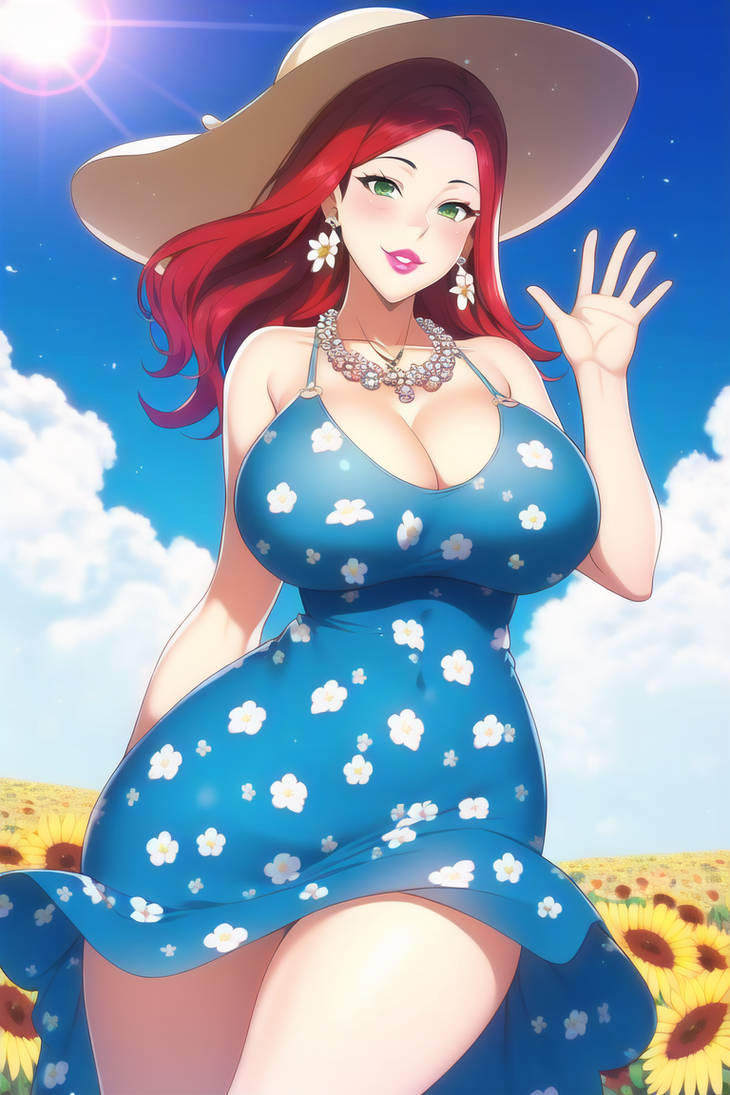 Sun Dress Milf By Bepistg On Deviantart