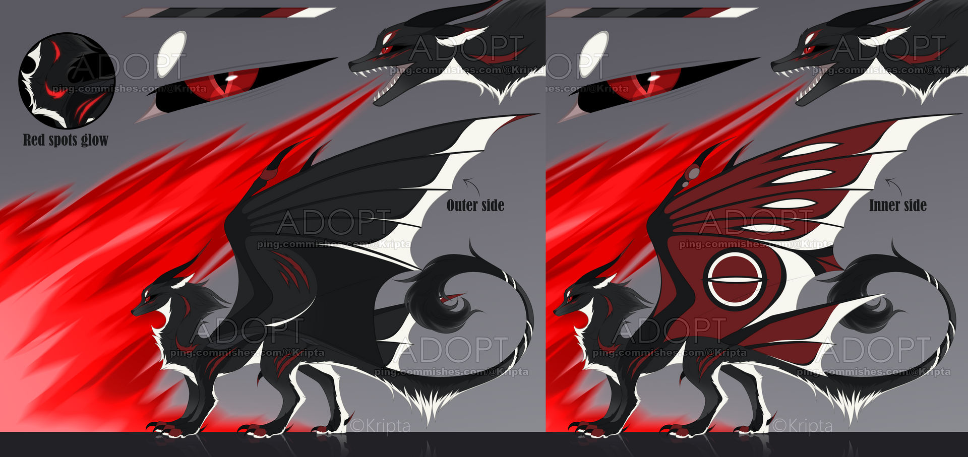 Adopt Sold Dragon Sketch By Kripta 00 On Deviantart