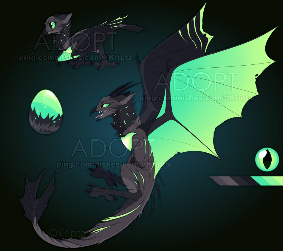 Adopt Sold Wyvern 2 By Kripta 00 On Deviantart
