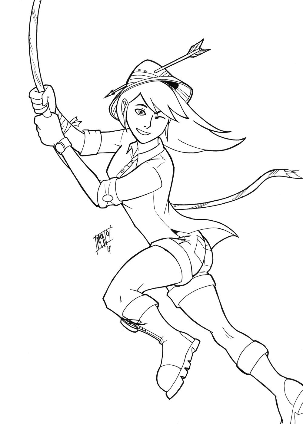 Mlp Human Daring Do Swinging By Mono Phos On Deviantart