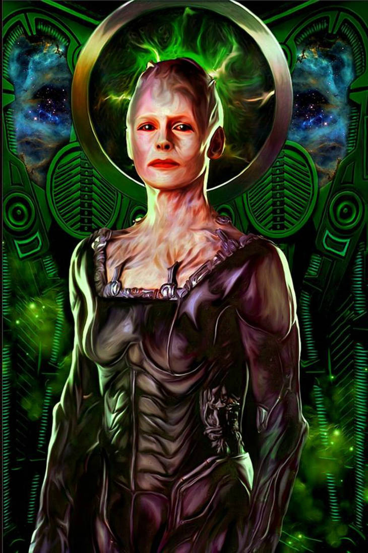 Borg Queen Star Trek By Gazomg By Scifiman On Deviantart